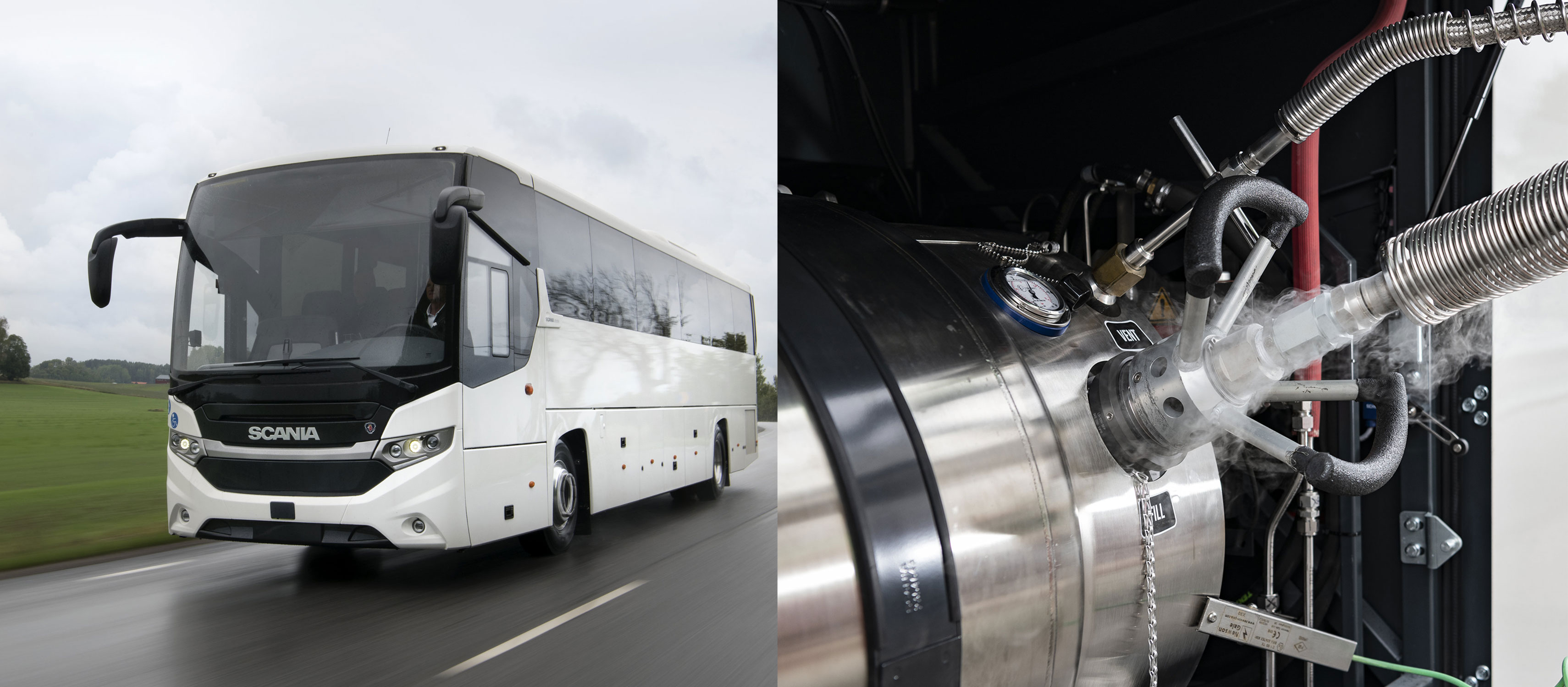 Scania introduces world’s first gas-fuelled long-distance coach ...