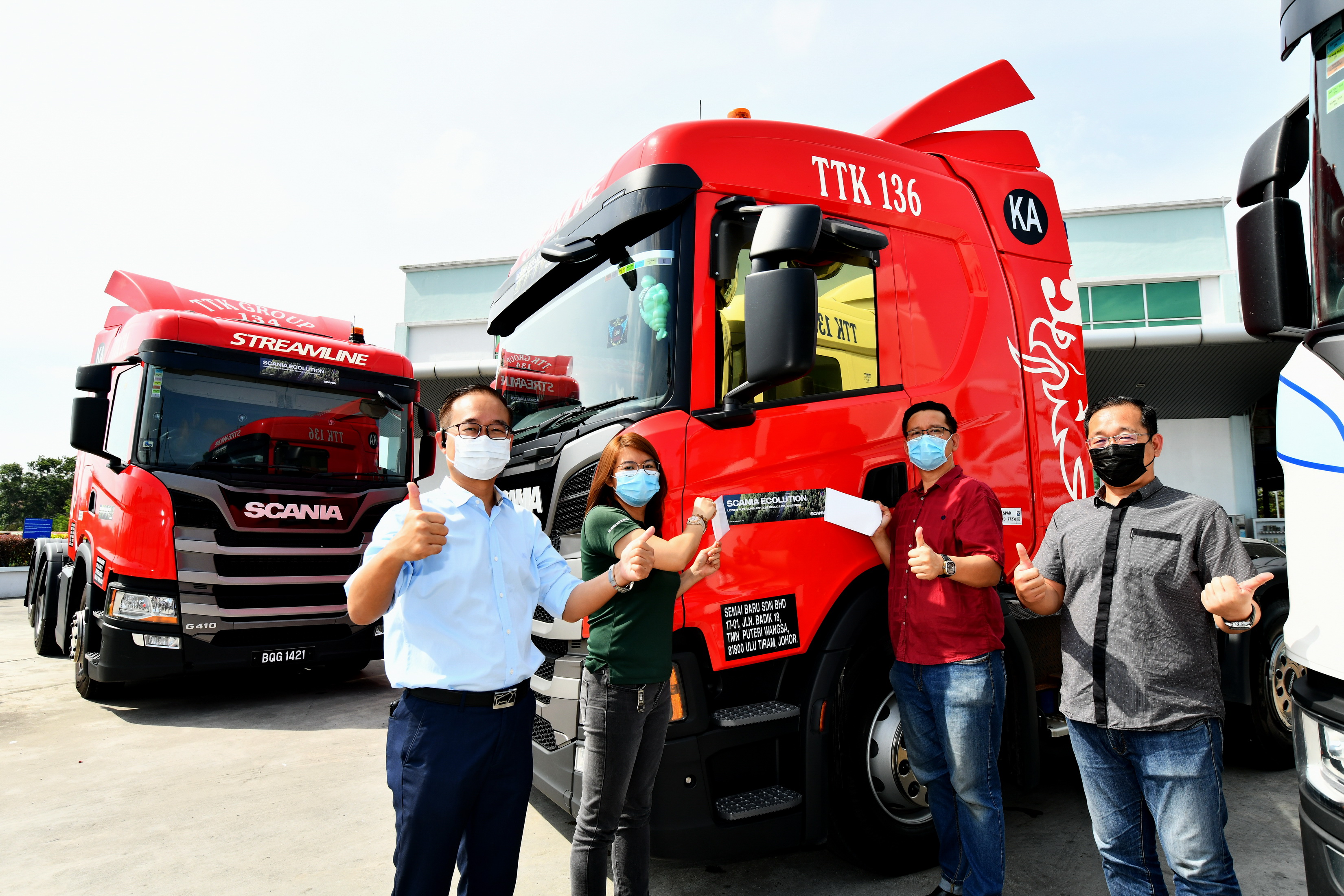 TTK TO REDUCE CARBON FOOTPRINT WITH 10 NEW TRUCK GENERATION ON SCANIA ECOLUTION | Scania Malaysia