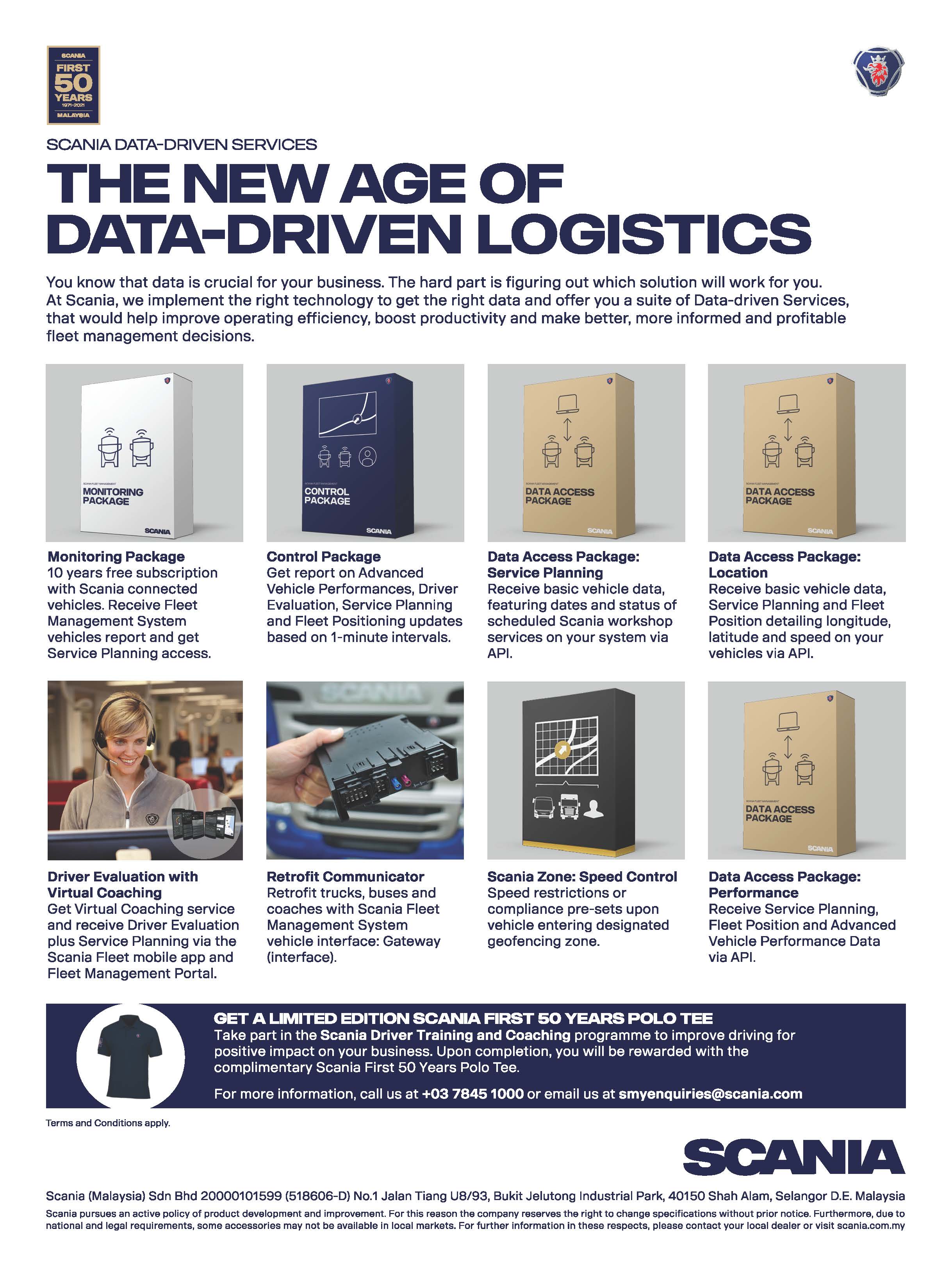 SCANIA DATA-DRIVEN SERVICES DRIVE A NEW AGE OF LOGISTICS | Scania Malaysia