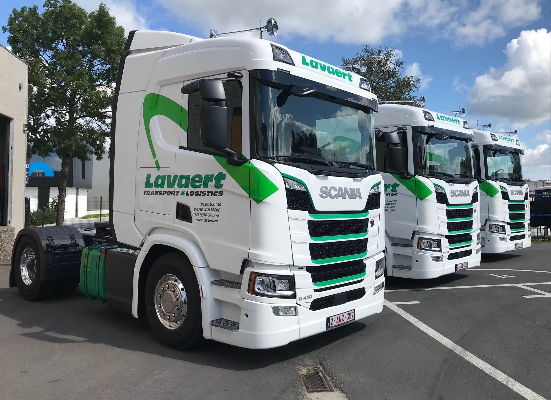 Vijf nieuwe Scania R410 trekkers voor Lavaert Transport & Logistics ...