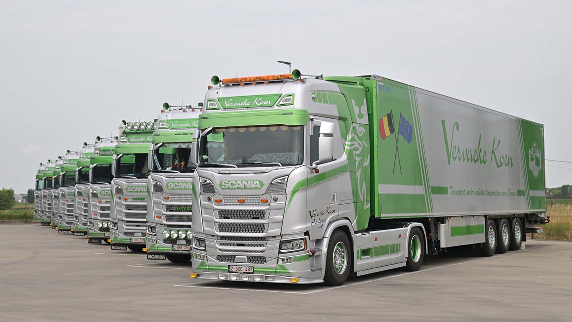 Transport Vervaeke Koen en Y Line: 100% Scania | Scania België