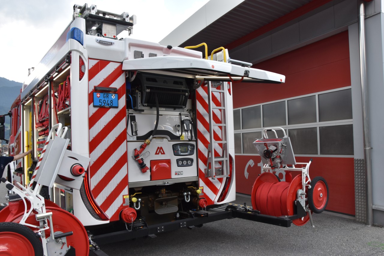 Komplette Scania-Flotte bei der Stützpunkt-Feuerwehr Landquart | Scania Schweiz