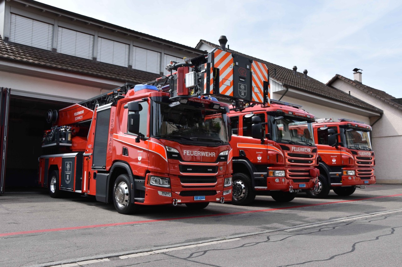 Einheitliche Scania-Flotte für die Feuerwehr Dornach | Scania Schweiz