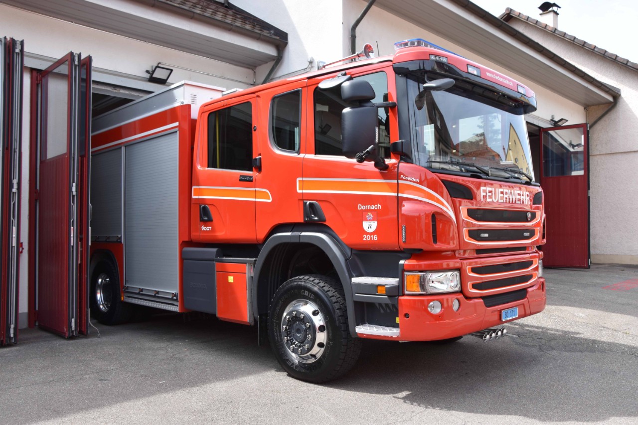 Einheitliche Scania-Flotte für die Feuerwehr Dornach | Scania Schweiz