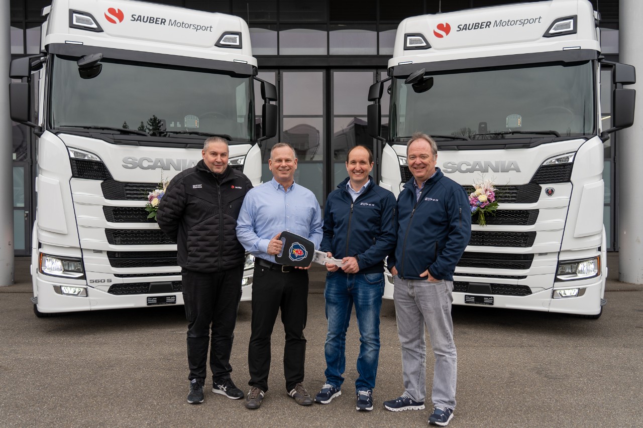 Stake F1 Team KICK Sauber wählt Scania als offiziellen Teamlieferanten ...