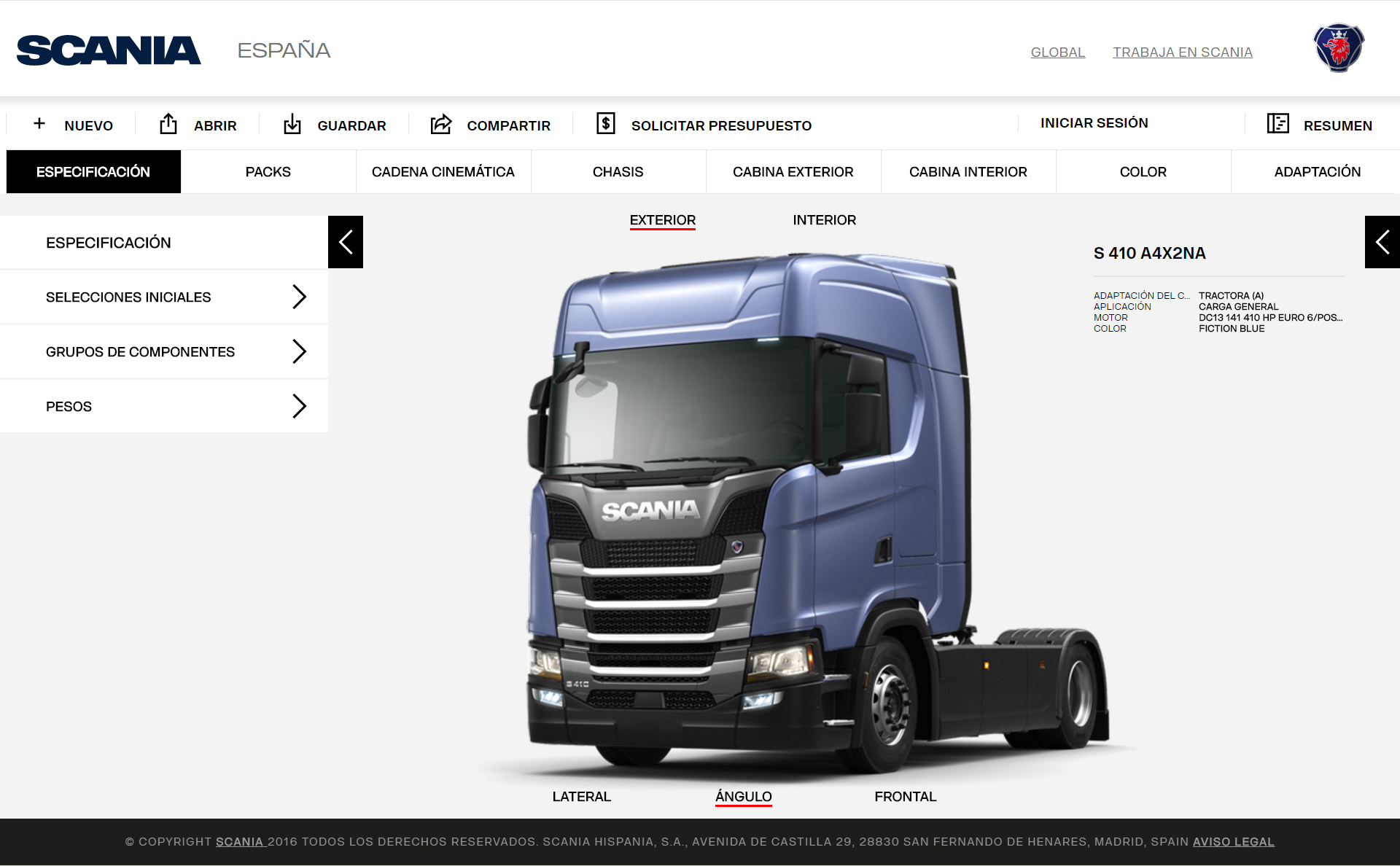 Configura tu propio camión con Scania Configurator | Scania España