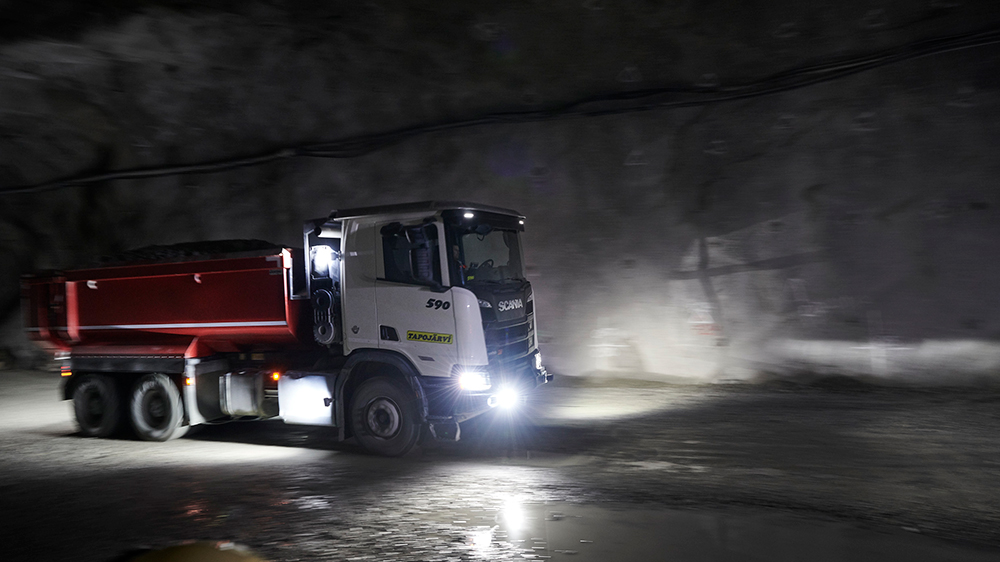 Vehicles for underground mining transportation | Scania Group