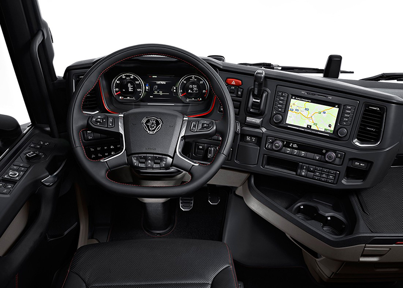 scania lorry interior