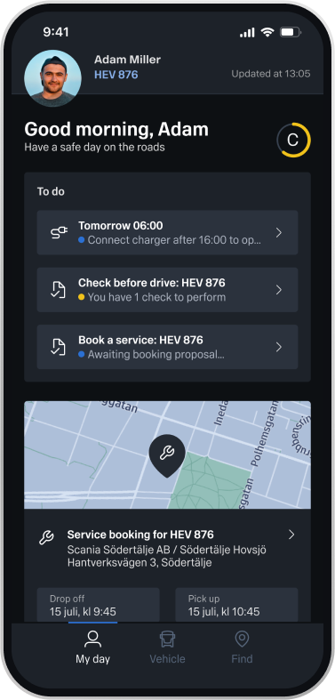 Application Scania Driver | Scania France