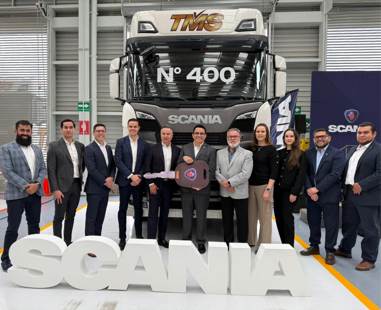 Scania entrega la unidad 400 a TMS | Scania México