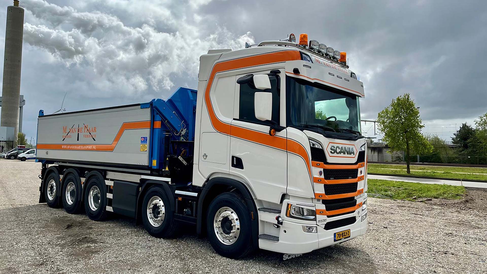 Multifunctionele Scania V8 knijperauto voor M. van de Haar | Scania ...