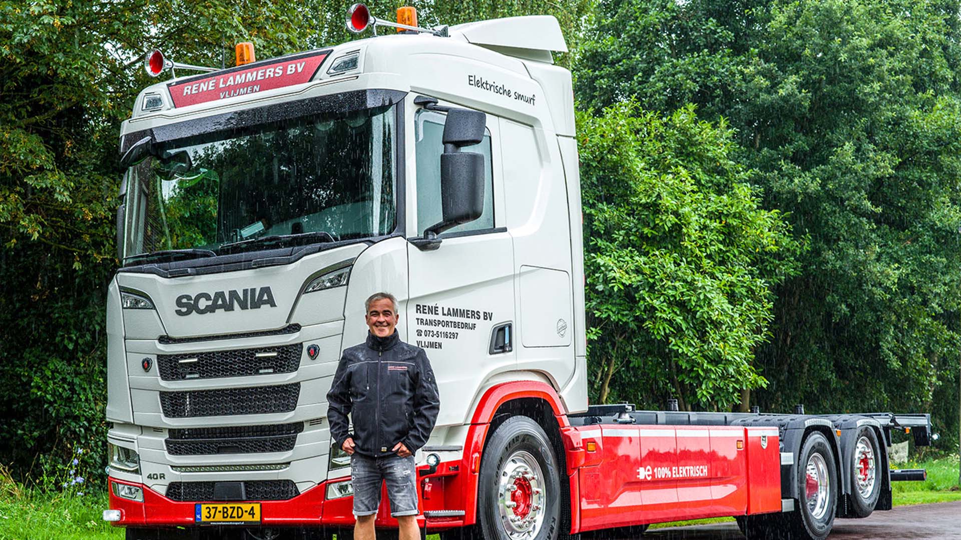 Rene Lammers Transport zet eerste stap in verduurzaming wagenpark met Scania 40R BEV | Scania ...