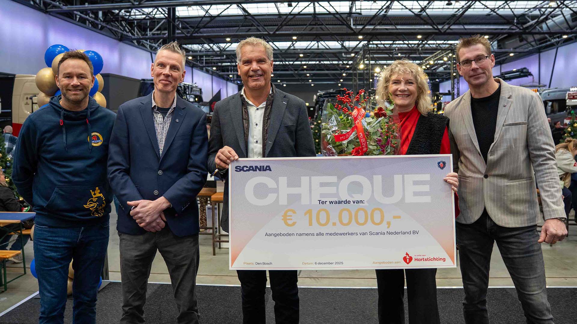 Medewerkers van Scania Nederland doneren € 50.000,- aan goede doelen ...