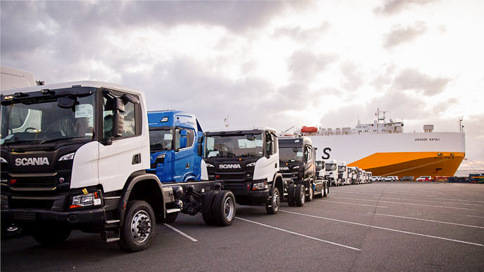 Largest Ever Heavy Truck Consignment Lands in NZ | Scania New Zealand