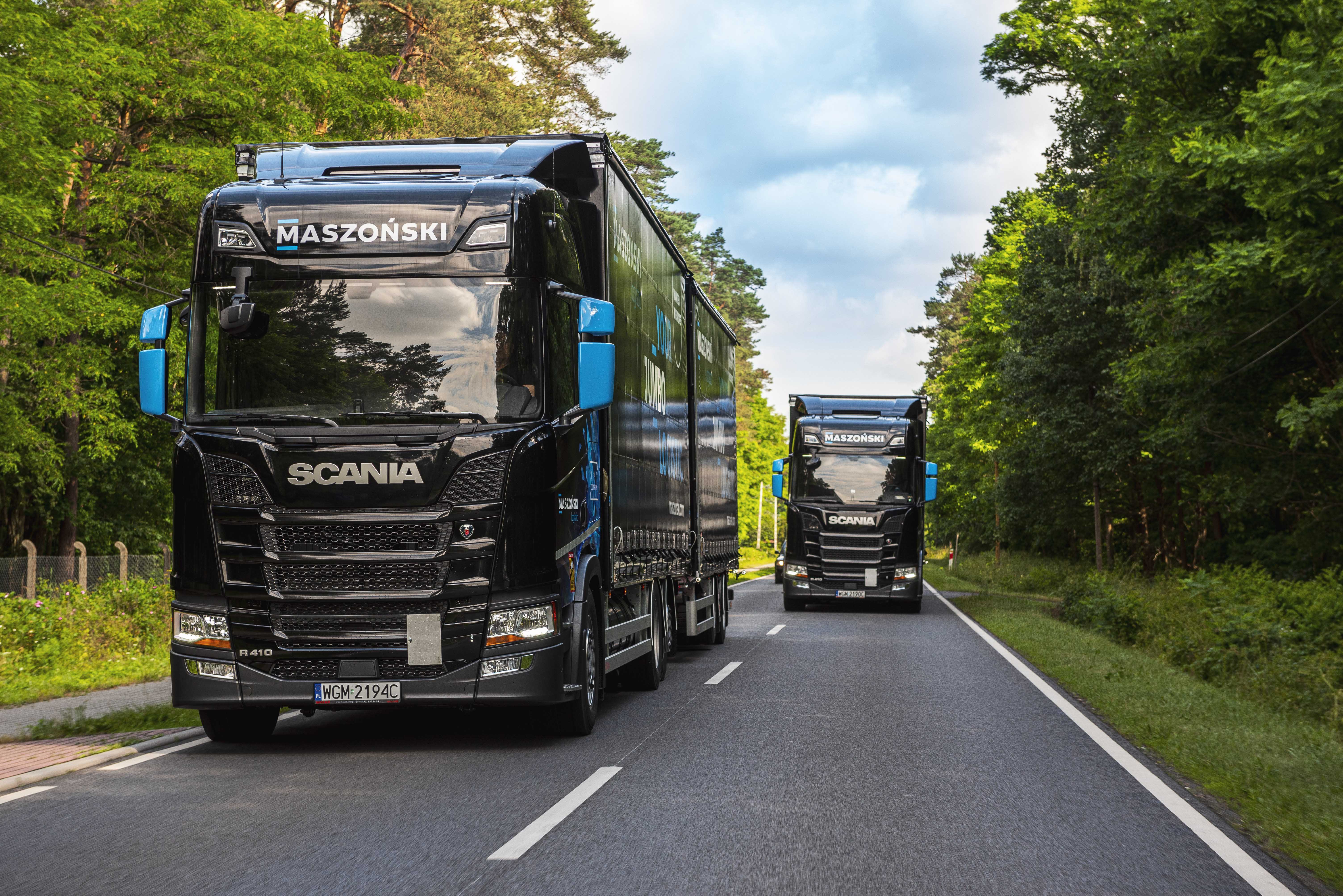 50 pojazdów Scania LNG dla Maszoński logistic | Scania Polska