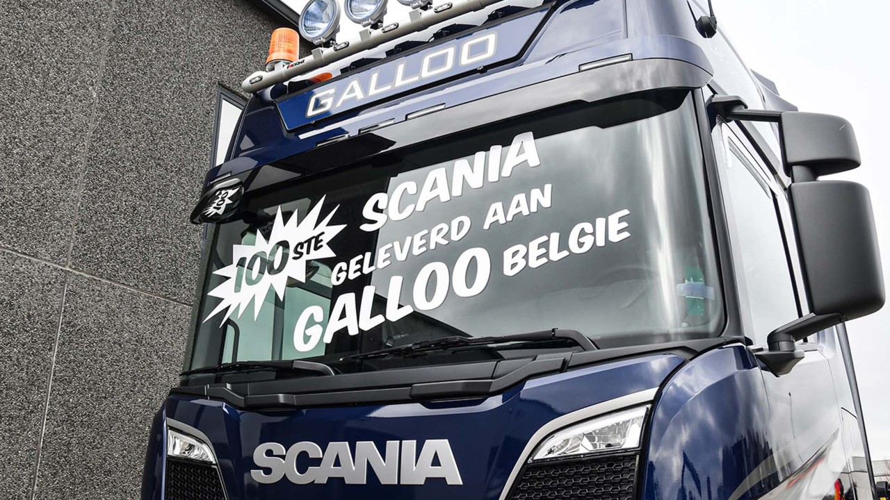 Scania nummer 100 voor Galloo Recycling | Scania België
