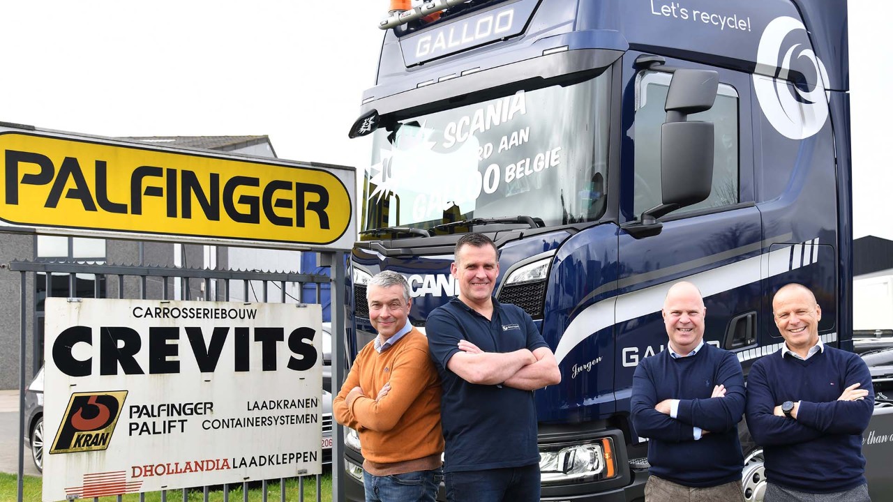 Scania nummer 100 voor Galloo Recycling | Scania België