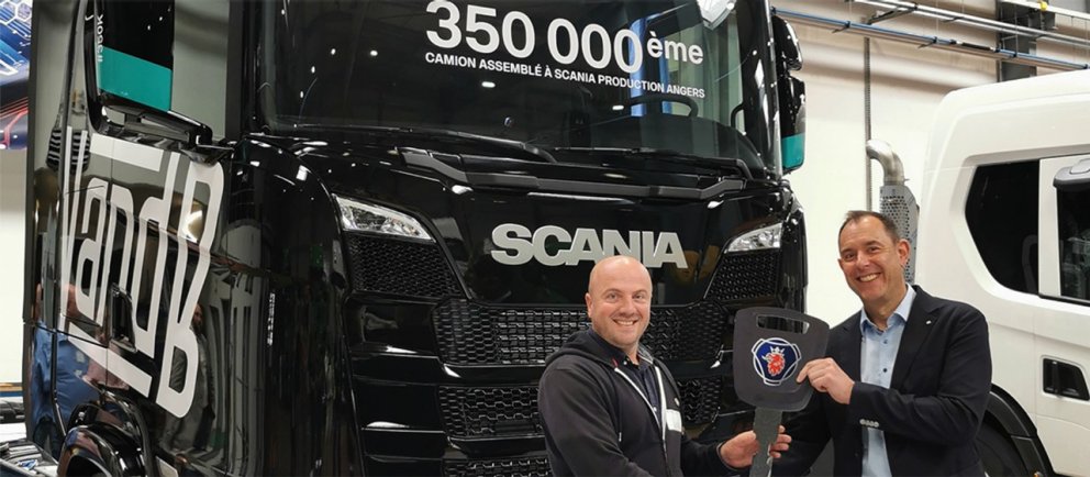 Le 350 000e véhicule produit par Scania Production Angers livré à Truck ...