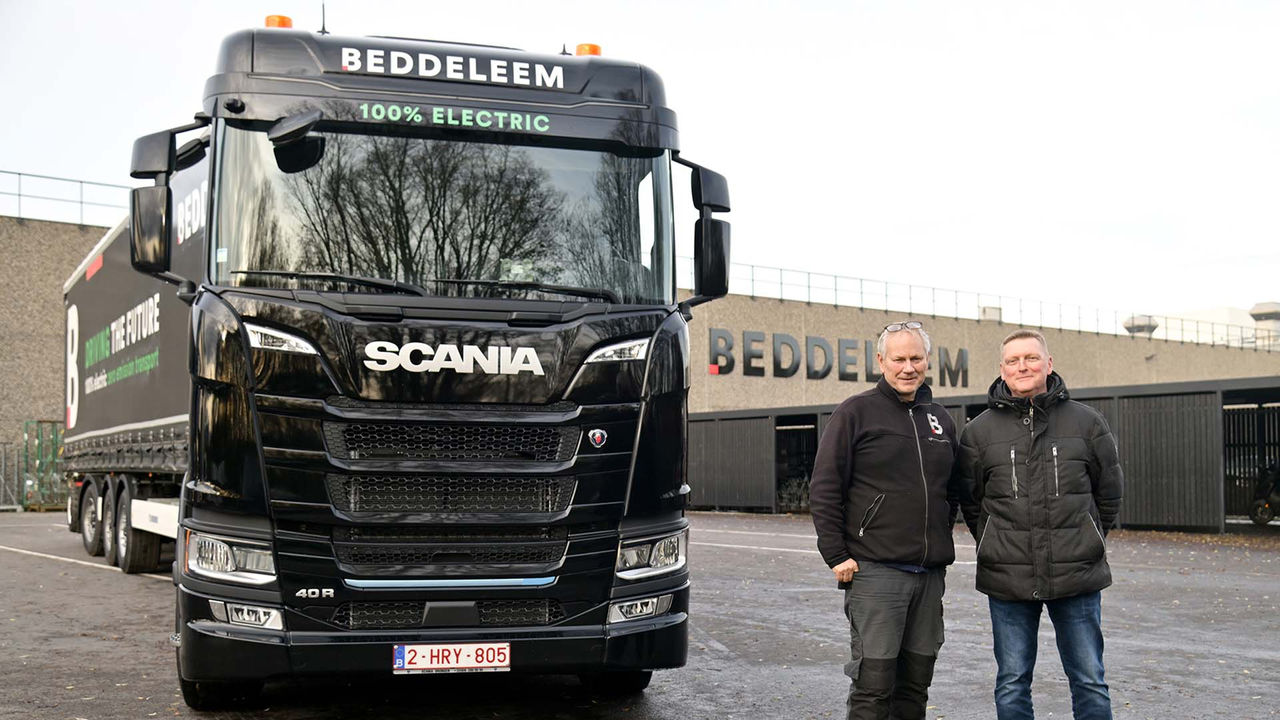 Beddeleem passe aux livraisons électriques avec un Scania BEV | Scania ...