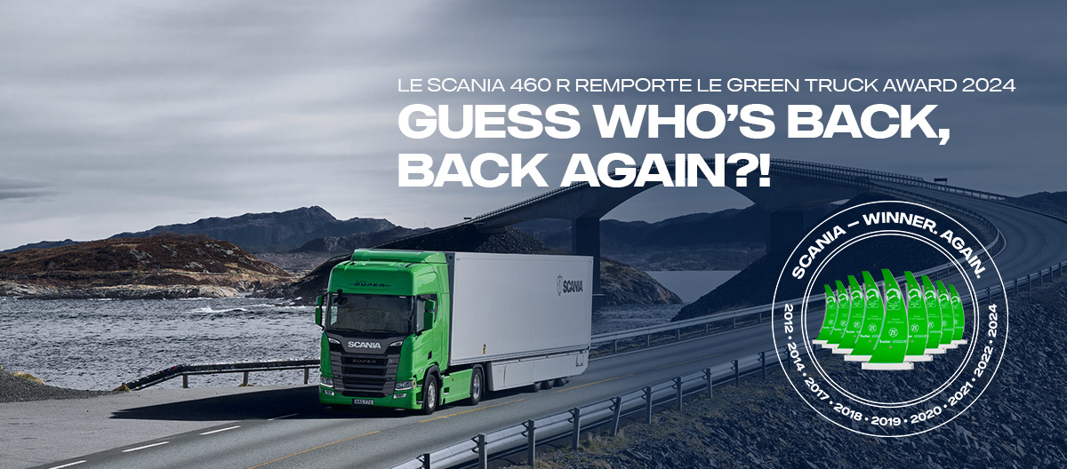 Encore une fois vainqueur du Green Truck Award | Scania Luxembourg