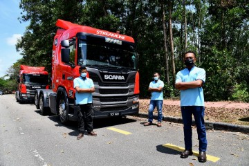 TTK TO REDUCE CARBON FOOTPRINT WITH 10 NEW TRUCK GENERATION ON SCANIA ECOLUTION | Scania Malaysia