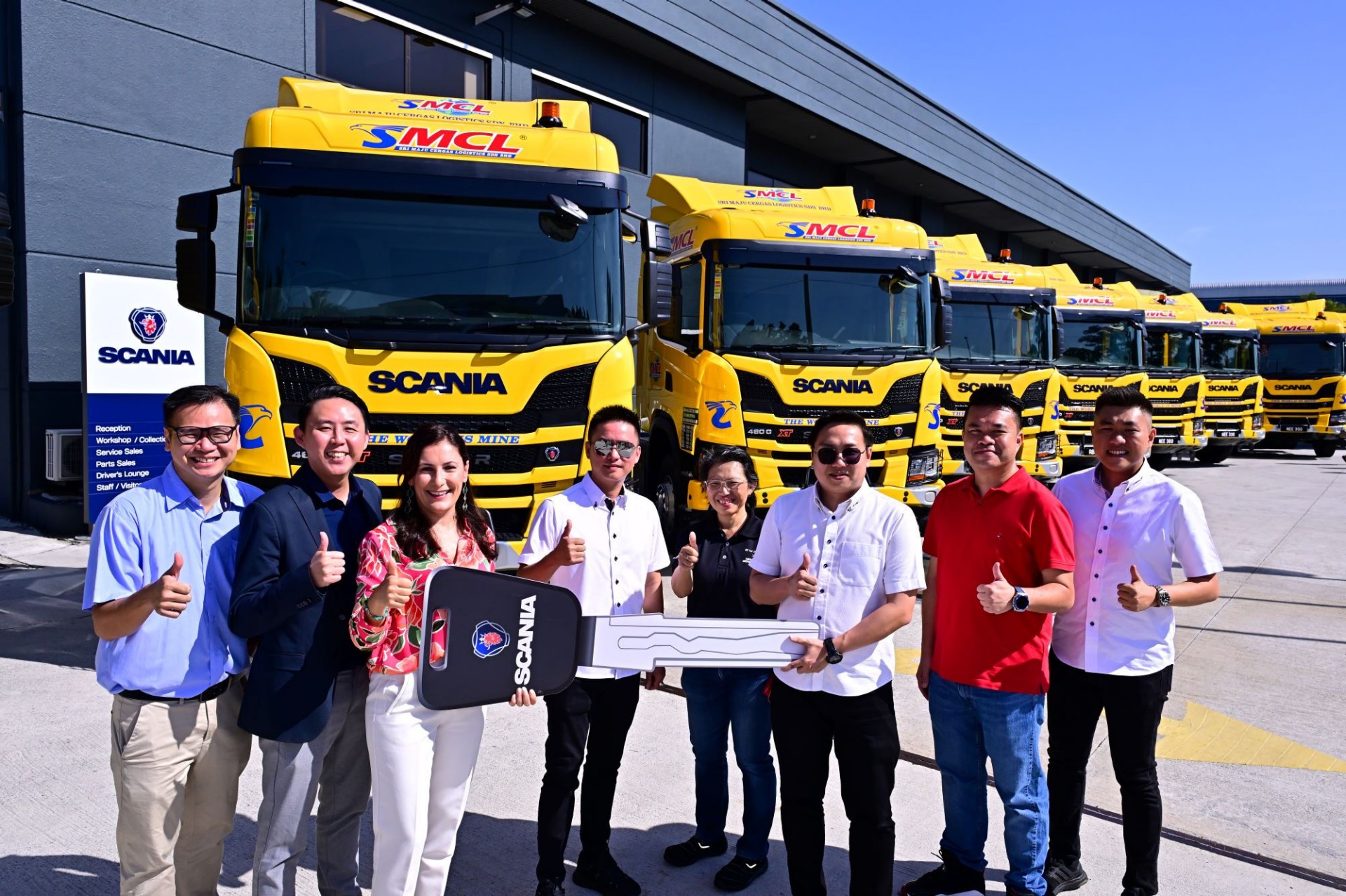SRI MAJU CERGAS LOGISTICS TAKES DELIVERY OF 12 SCANIA SUPER XT TRUCKS ...