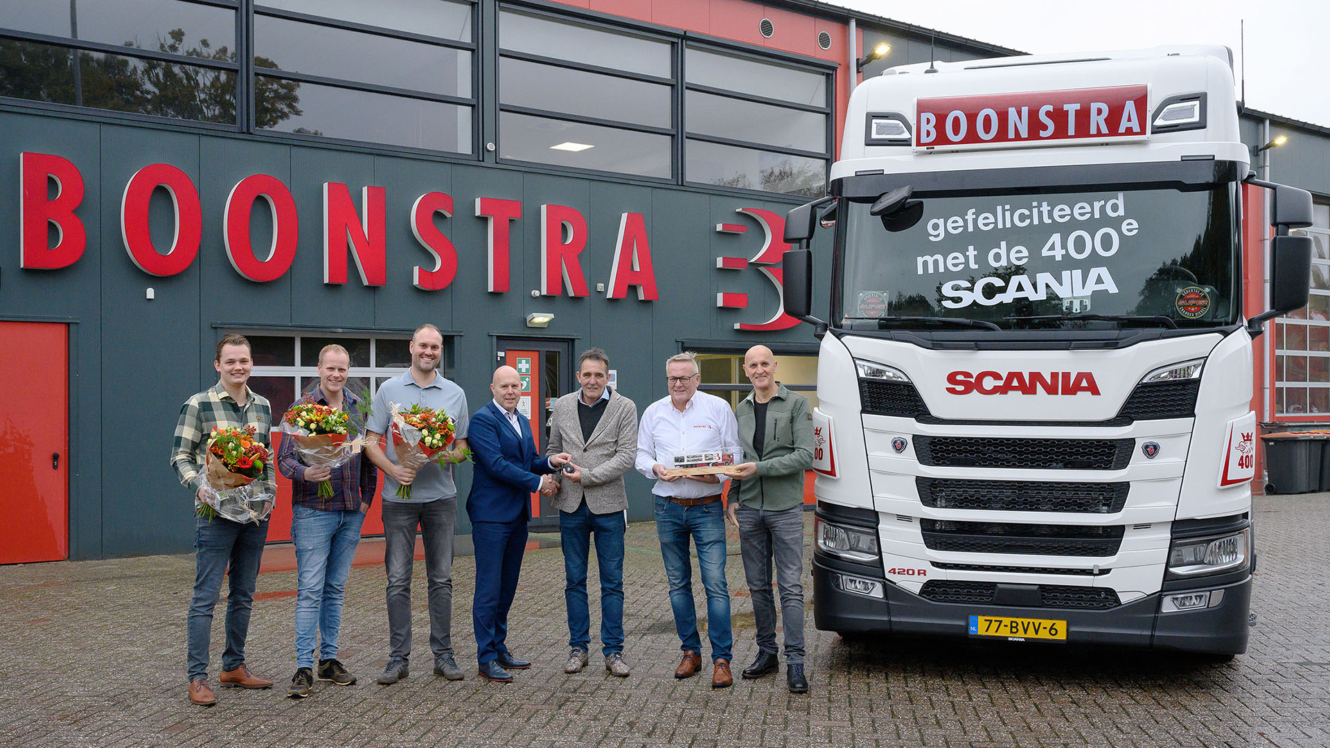 Vierhonderdste Scania voor Boonstra Transport | Scania Nederland