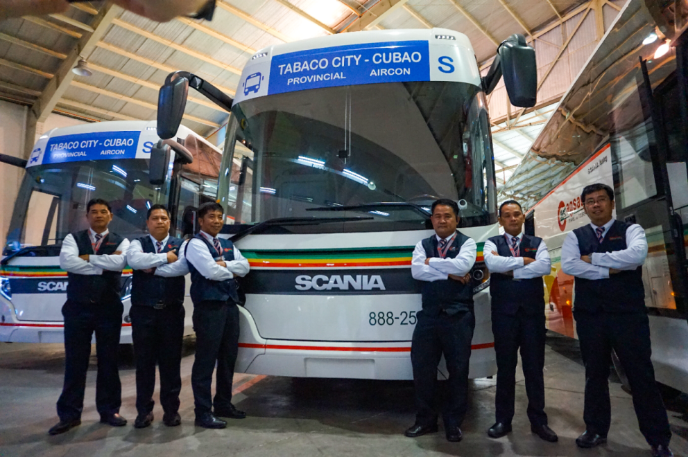 Scania Touring banners Manila to Bicol service of Cagsawa Travel ...