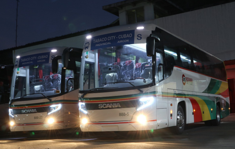 Scania Touring banners Manila to Bicol service of Cagsawa Travel ...