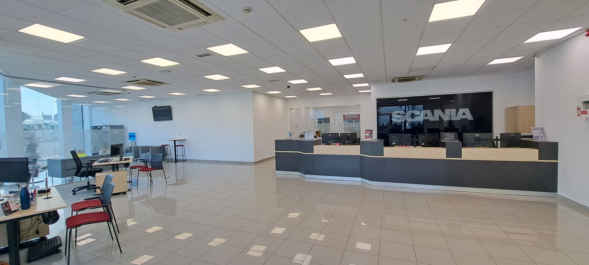 As instalações Scania otimizam o conforto e o serviço ao cliente ...