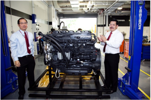 SCANIA DONATES ENGINE TO ITE COLLEGE WEST | Scania Singapore